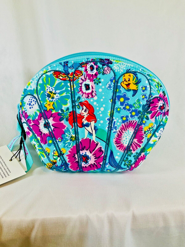 🌸Vera Bradley Ariel Floral Shell Cosmetic Little Mermaid Disney EXACT ...