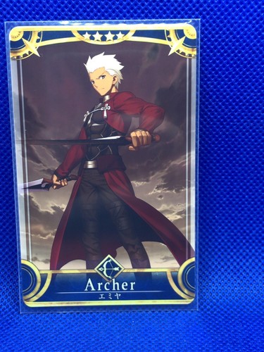 Archer Emiya Fate Grand Order Wafer Card Type-moon BANDAI Japanese ...