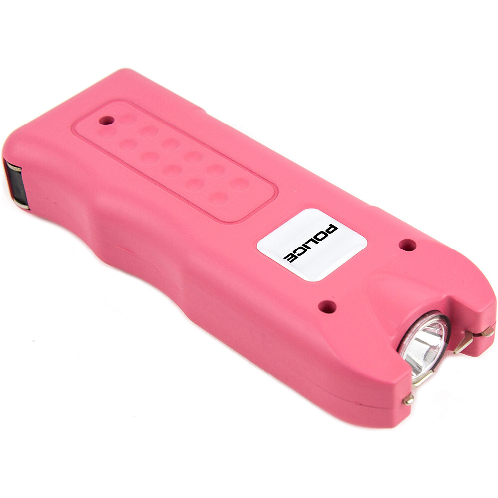 BURN Stun Gun Pepper Spray Combo Heavy Duty Max Power Pink Self Defense ...