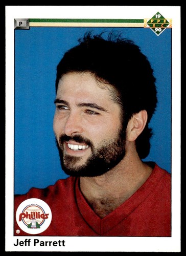 1990 Upper Deck Baseball Card Jeff Parrett Philadelphia Phillies #92 | eBay