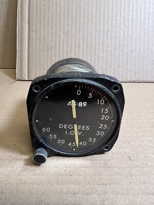 VINTAGE AVIONICS SLAVED GYRO MAGNETIC COMPASS INDICATOR TYPE V-3 NO ...