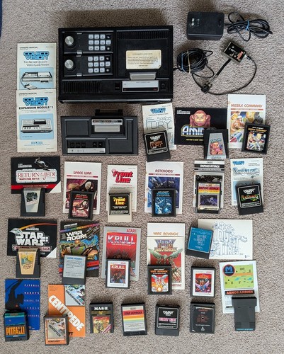 1982 Coleco Vision Video Game System with Expansion Module #1, cables ...