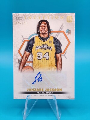 2022 Topps OTE Inception Jahzare Jackson Base AUTO /199 SP #IA-JJ3 L132 ...