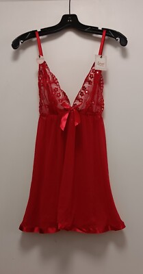 Spree Intimates Women Mesh Triangle Cup Sequin Babydoll Set W/Underwear ...