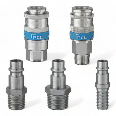 Genuine PCL XF Euro Air Line Couplings Adaptors Quick Release 1/4" 1/2 ...