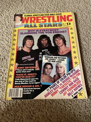 July 1985 WRESTLING ALL STARS MAGAZINE MIKE KERRY KEVIN VON ERICH ...