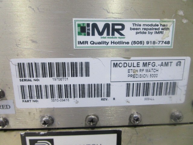 AMAT Applied Materials 0010-09416 RF Match Etch Precision 5000 Rev. 002 ...