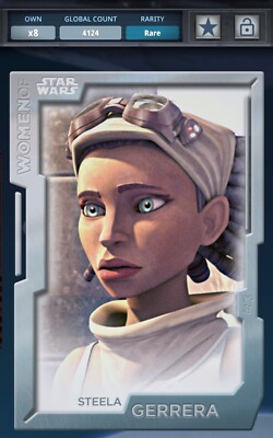 Star Wars Card Trader DIGITAL Women Star Wars Silver STEELA GERRERA ...