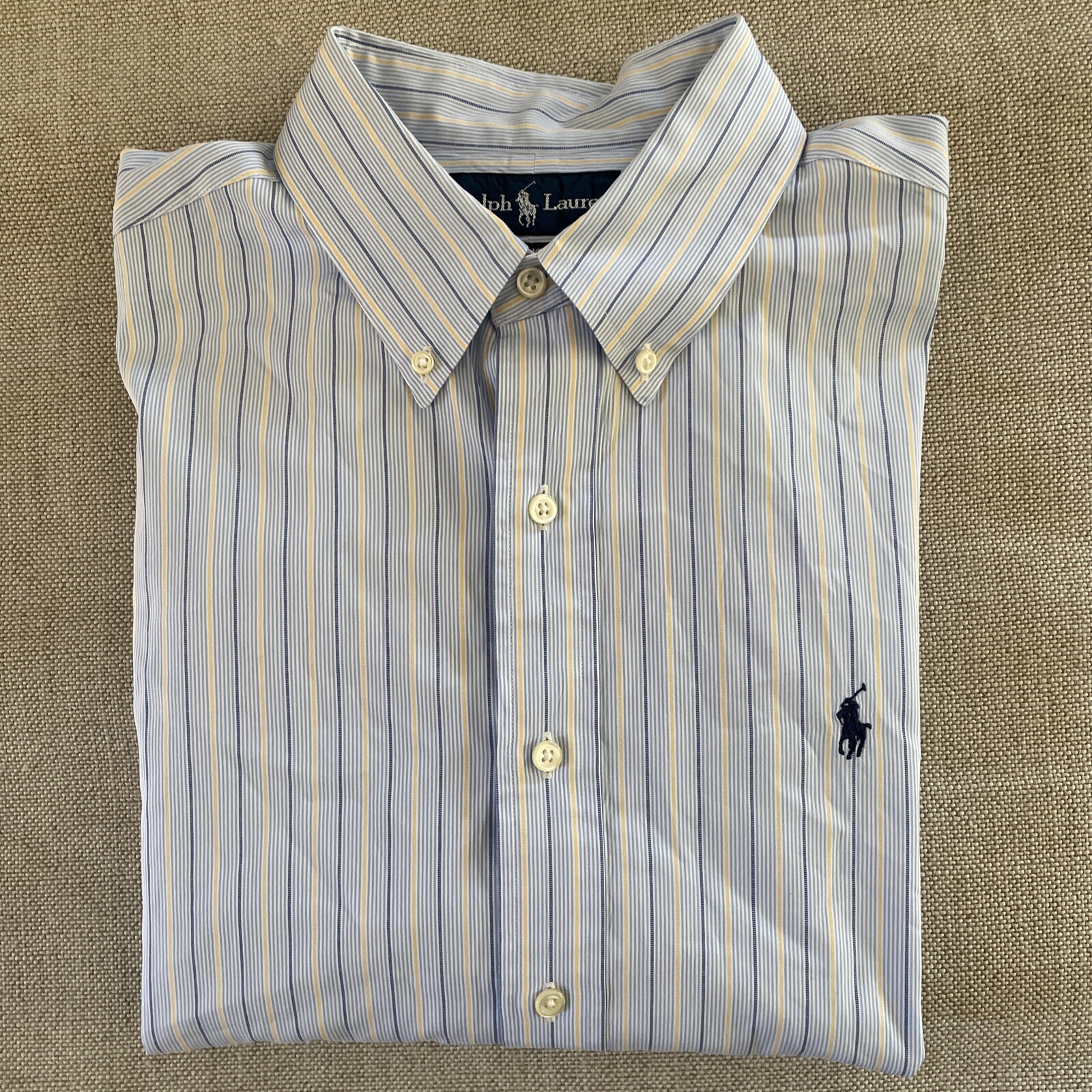 Polo Ralph Lauren Classic Fit Bold Stripe Button Coll… - Gem