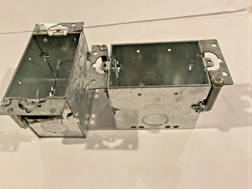 (Qty-2) Steel City Outlet Electrical Junction Boxes 53-OWE Tiger Grip ...