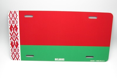 BELARUS FLAG Sciah Bielarusi Metal Novelty Car license Plate Auto Tag ...