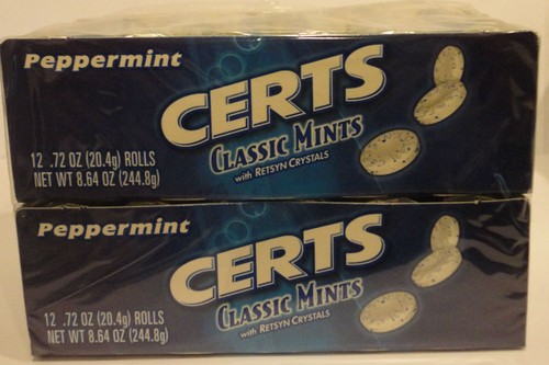 24 Rolls Certs Mints Peppermint Classic Mints | eBay