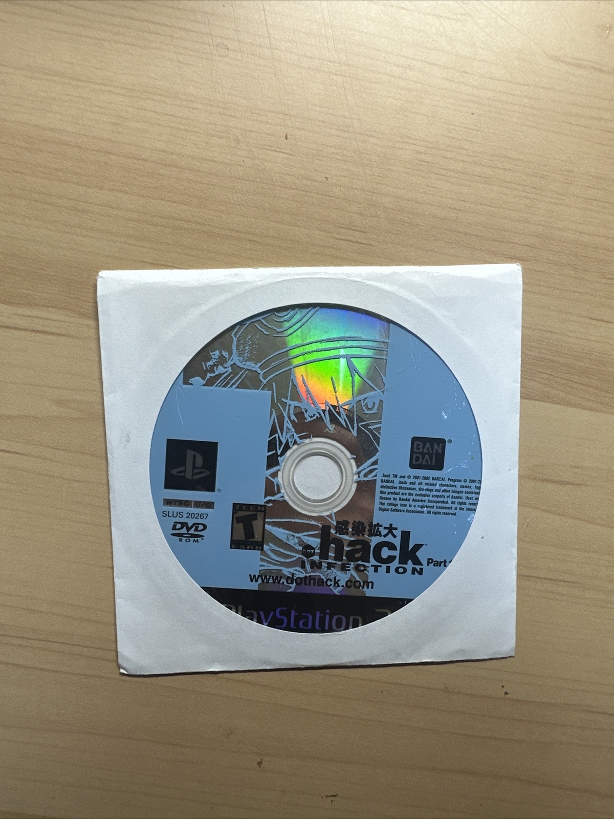 Dot .hack INFECTION (Sony PlayStation 2, 2003) Disc only Tested ...