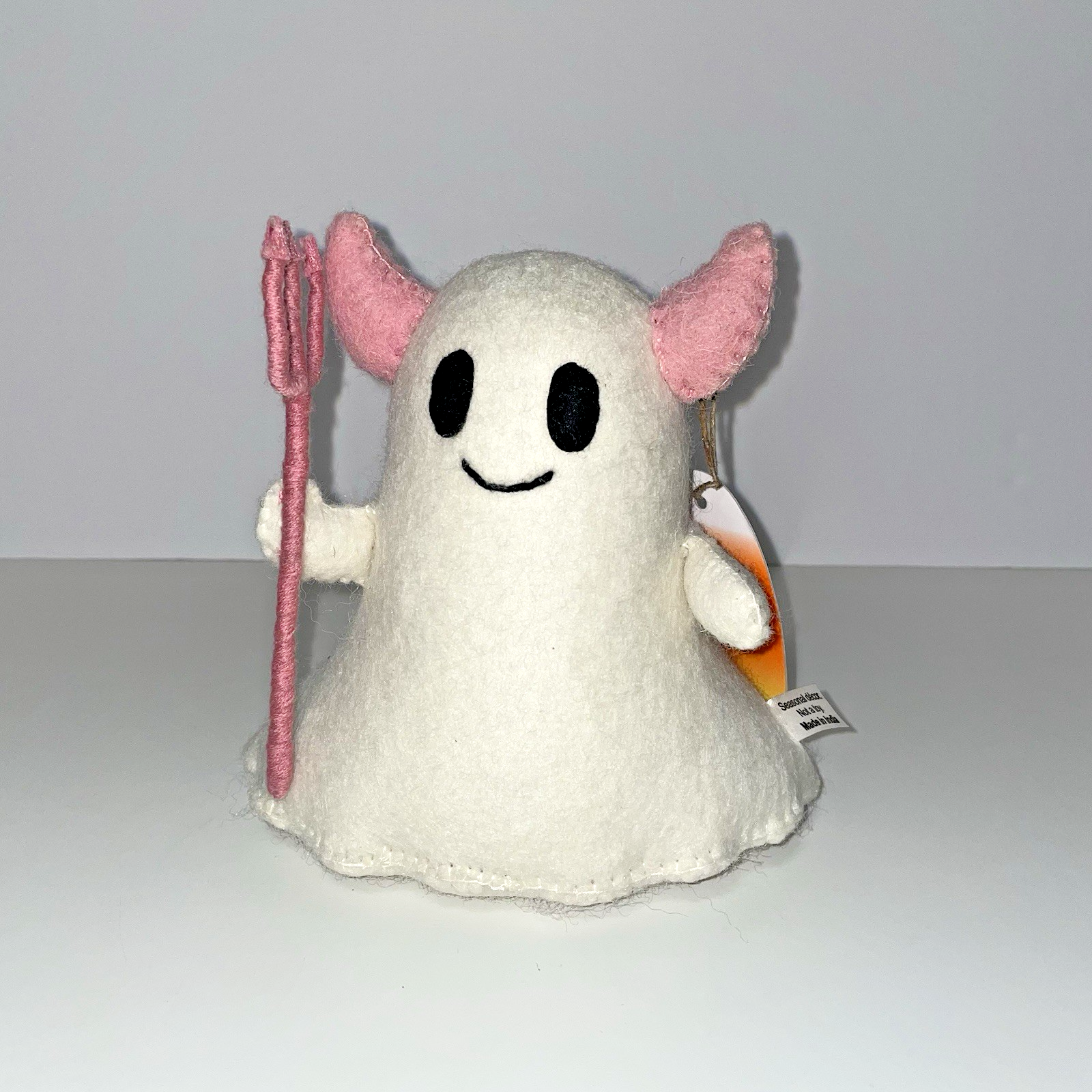 Halloween Felt Plush Ghost Devil Pink Pitchfork Candy Corn Lane NEW ...