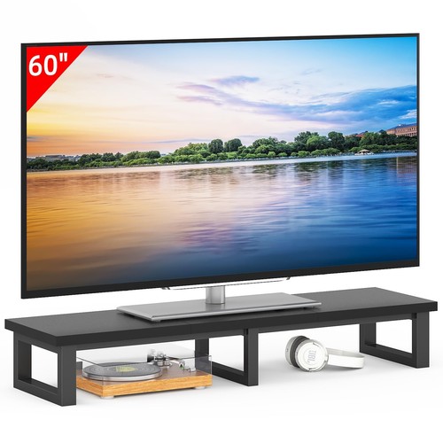 45" Large TV Riser for 32-60 inch TV, TV Riser Stand Shelf with Steel ...