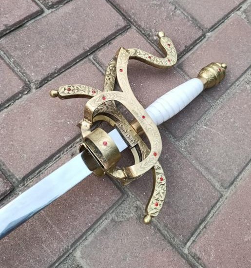 Handmade Inigo Montoya Sword | The Princess Bride Replica | Gold Hilt ...