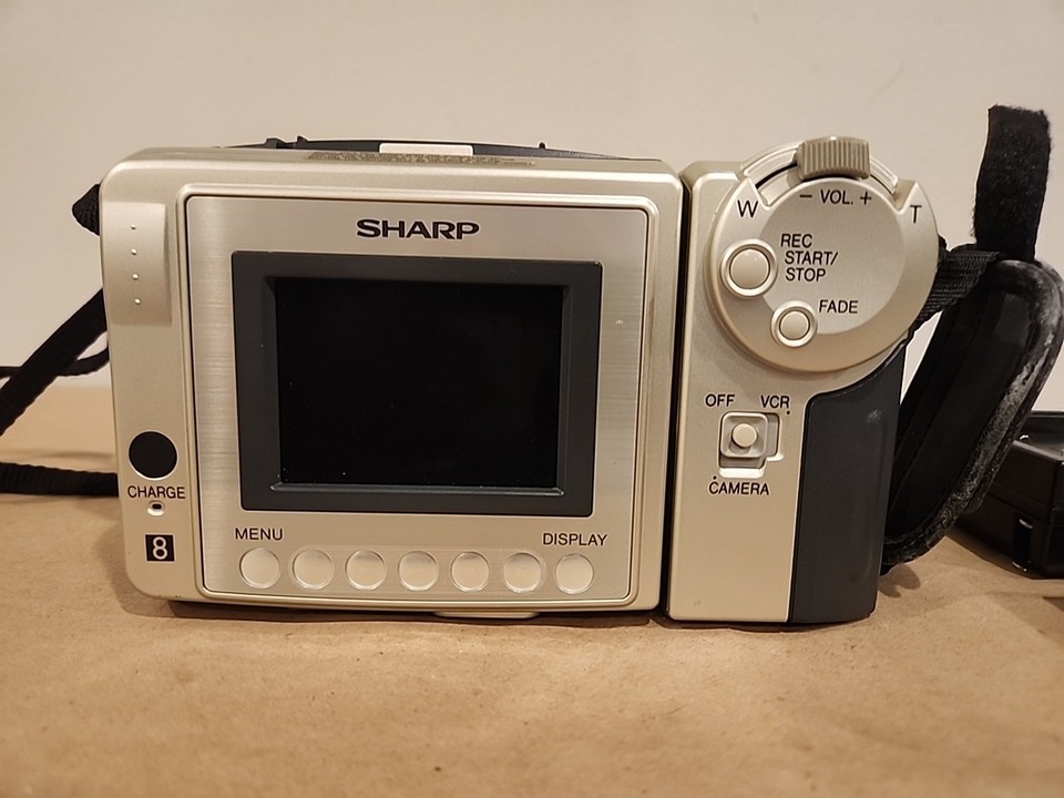 Sharp Viewcam VL-A10U Video8 8mm Camcorder With Charger And Battery ...
