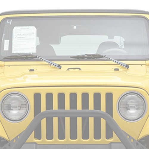 Chrome Window Windshield Wiper Blade Trim Cover For 1997-2006 Jeep ...