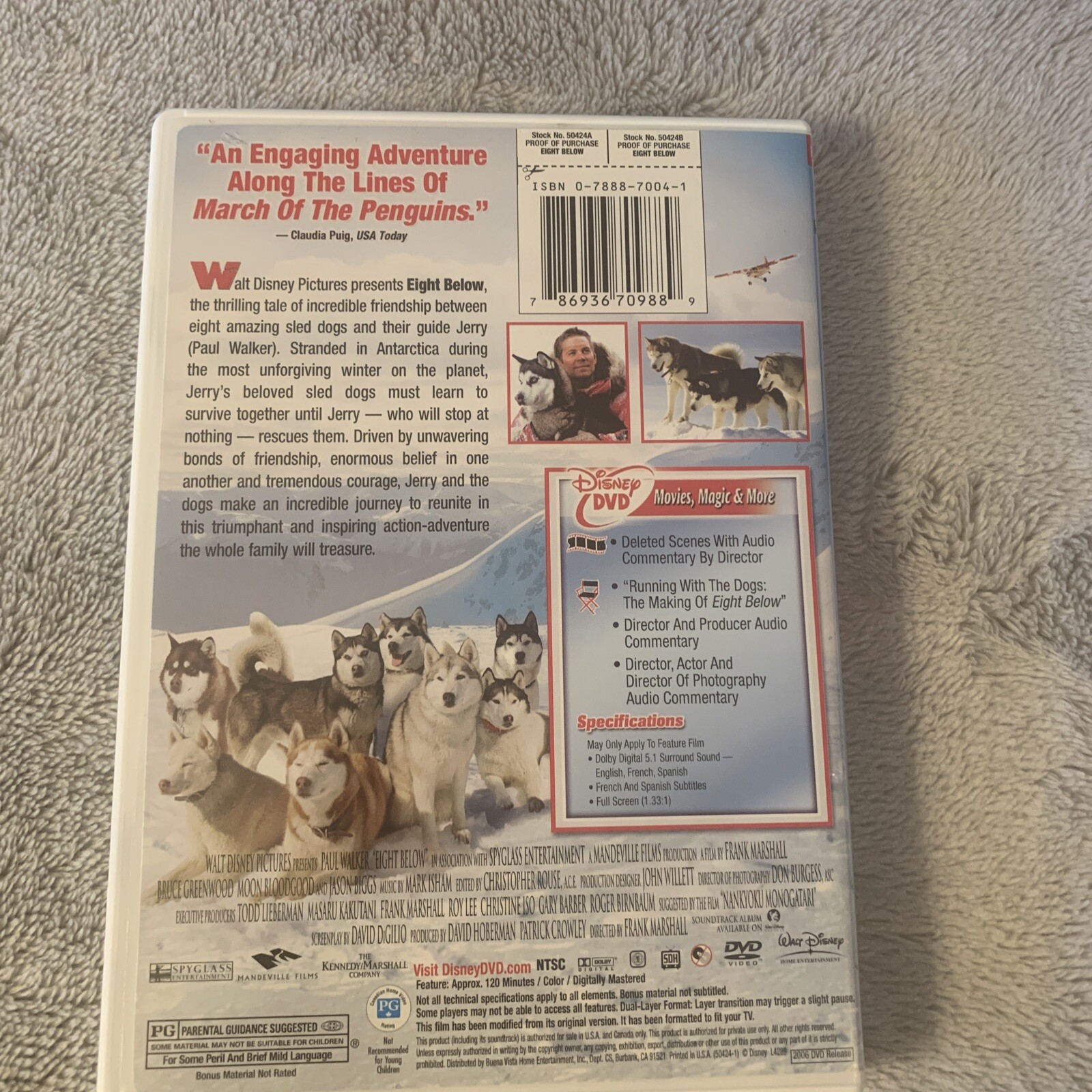 Eight Below (DVD, 2006) 786936709889| eBay