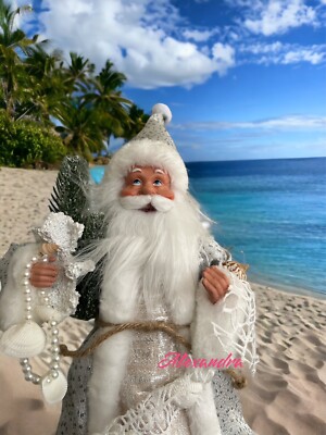Beach Santa Christmas Decorations