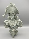 Vintage Beautiful Gray Statue, Victorian Style Maiden. DMANGED ! | eBay