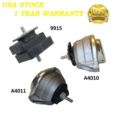 3 PCS MOTOR & TRANS MOUNT FIT 2004-2005 BMW 545I 4.4L | eBay