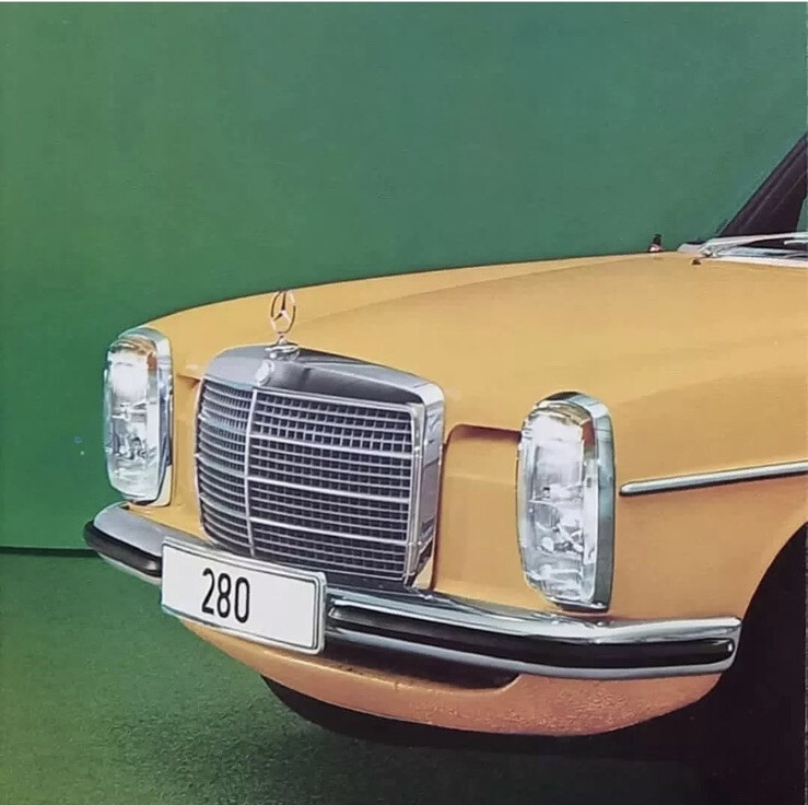 Front Grill Assembly Star Genuine Mercedes Benz W114 W115 C114 Coupe ...