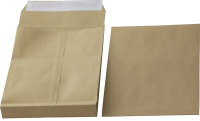 200 St. B5 Faltenversandtaschen braun Falte 30 mm Kuvert Briefumschläge ...