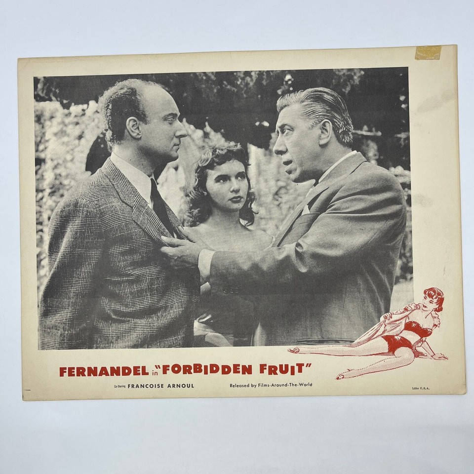 1952 Fernandel Forbidden Fruit Francoise Arnoul Lobby Card FL4 | eBay