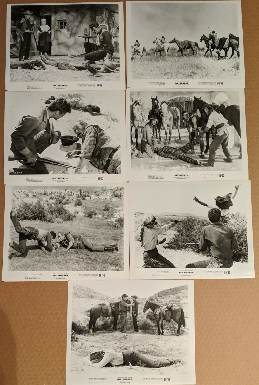 KID RODELO 7 Original Movie Photos DON MURRAY JANET LEIGH 1966 cowboy ...