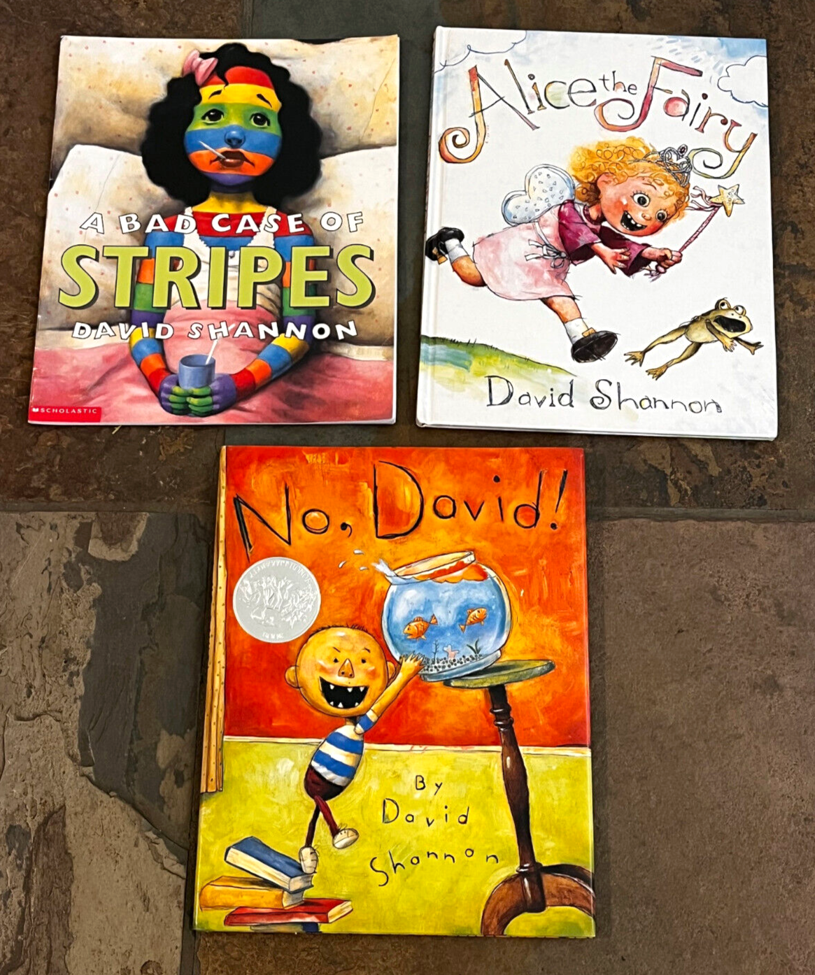 Lot of 3 David Shannon BIG Picture Books Stripes Alice David 2 ...