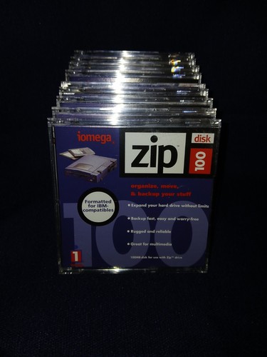 Lot of 9 iOmega Zip Disk 100 100MB Storage Capacity | eBay