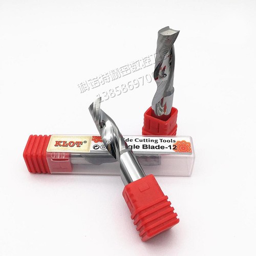 KLOT HRC55 Solid Carbide Single Flute End Mill 1mm-12mm For PVC,ACRYLIC ...