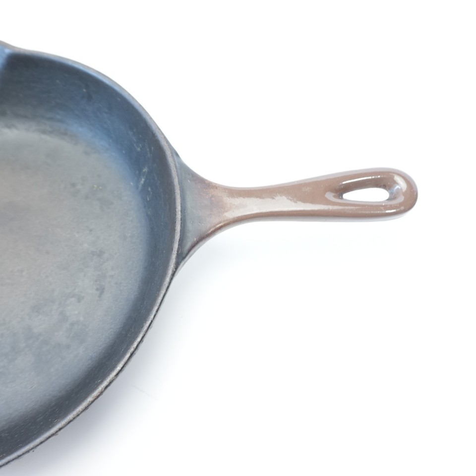 Cousances Le Creuset Brown Enamel Cast Iron Skillet Frying Pan # 23 ...