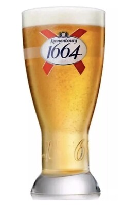 2 KRONENBOURG 1664 PINT GLASS 20oz HOME BAR PUB MANCAVE Brand New | eBay UK