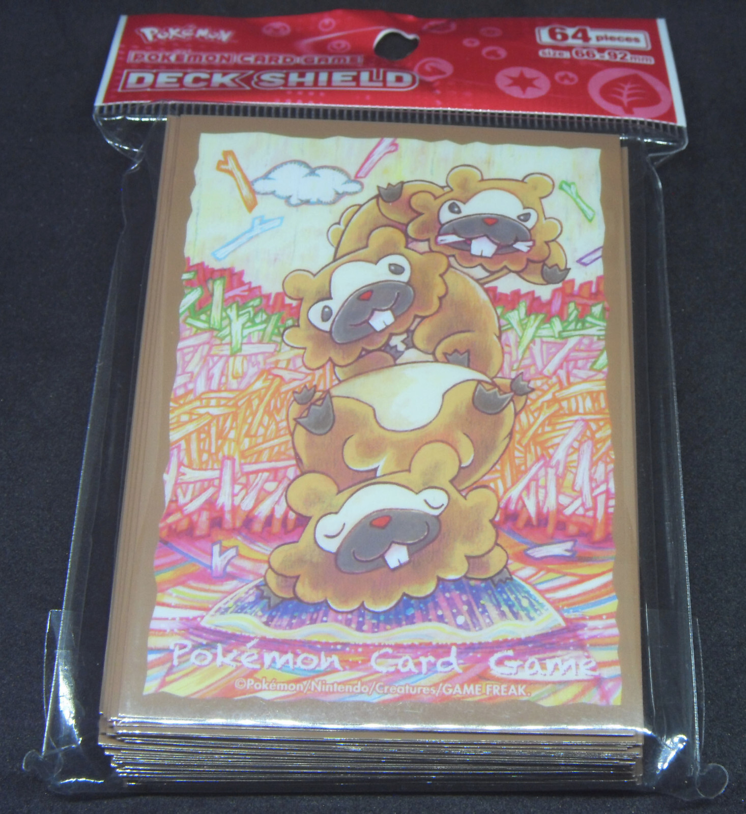 Pokemon Official Original Bidoof Card Sleeves (64 pcs) TH Version Made ...