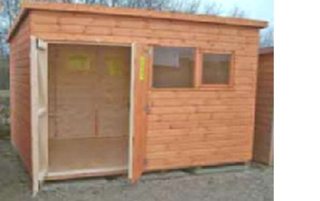 16x8 WOODEN WORKSHOP GARAGE FULLY T&G SHED STORE 16FT X 8FT APEX OR ...