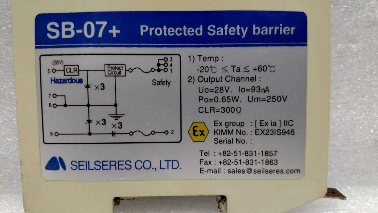 Seil-Seres Co. SB-07+ Protected Safety Barrier SeilSeres | eBay