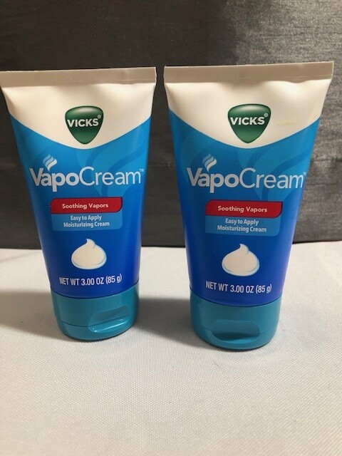 2 Vicks Vapocream Soothing Vapors Moisturizing Cream 3oz Tube for sale ...