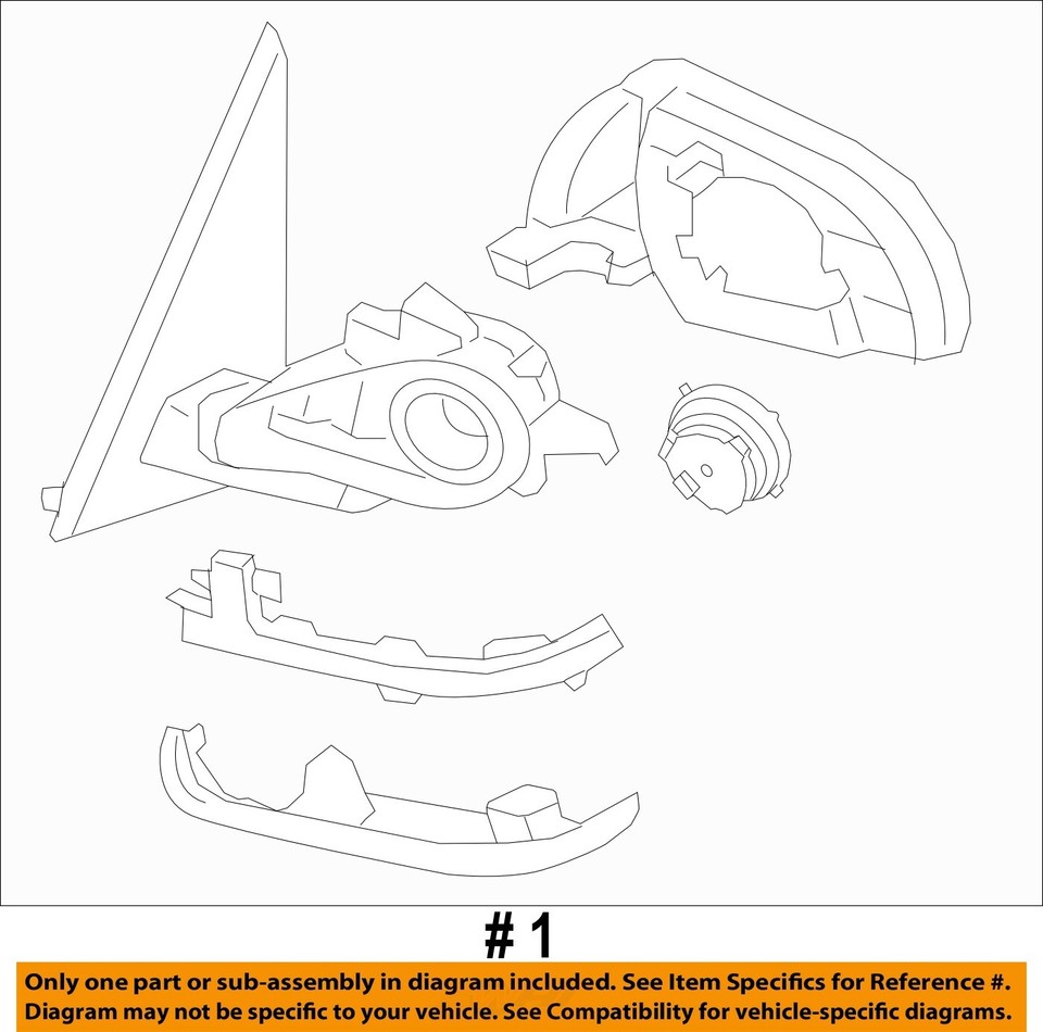 BMW OEM 14-18 X5 Front Door Outside Mirrors-Mirror Assy 51167477866 | eBay