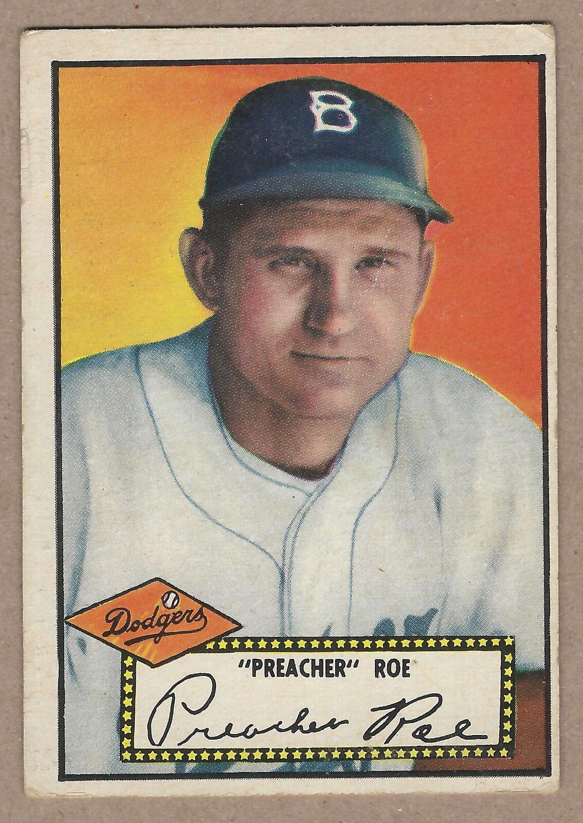1952 Topps Preacher Roe #66 Brooklyn Dodgers Black Back Low Grade | eBay