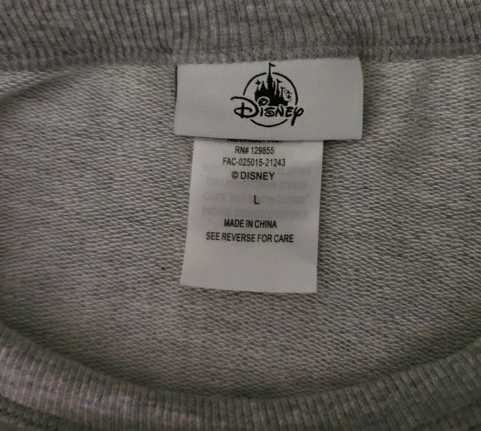 HTF DISNEY WORLD PARKS GREY GRAY EMBROIDERED SWEATSHI… - Gem