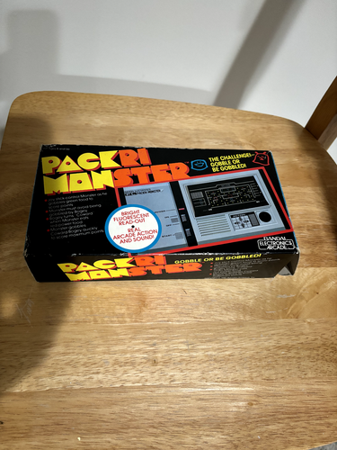 PACKRI MONSTER Pac Man Clone electronic handheld game Bandai 1981 ...
