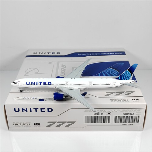 1:400 JC Wings UNITED BOEING 777-300ER Passenger Airplane Diecast ...