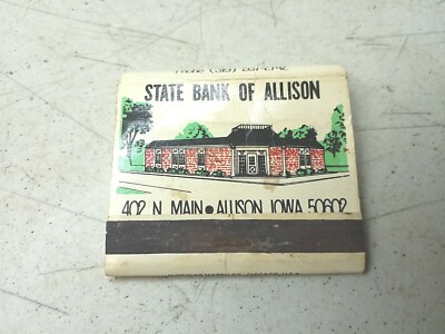 State Bank Of Allison 402 N Main Allison Iowa Vintage Advertising ...
