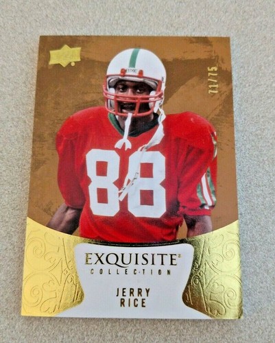 2014 Upper Deck Exquisite Collection #2 Jerry Rice Mississippi Valley ...