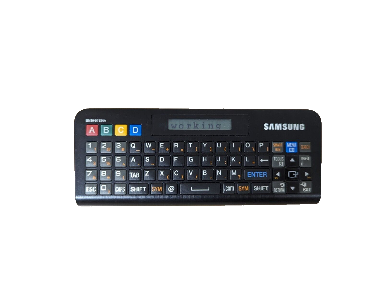 SAMSUNG 2-in-1 Qwerty Smart TV Remote Control RMC-QTD1 - FOR PARTS Read ...