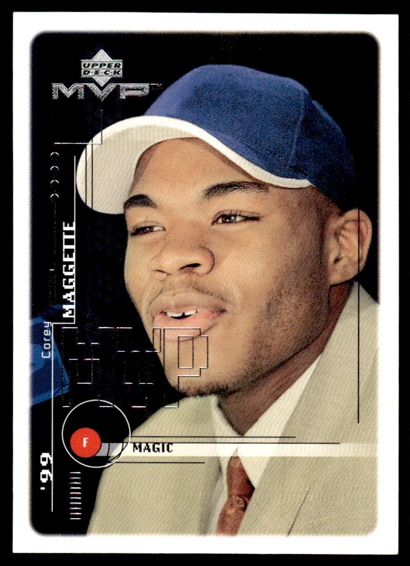 1999-00 Upper Deck MVP Basketball Corey Maggette Orlando Magic #216 NM ...