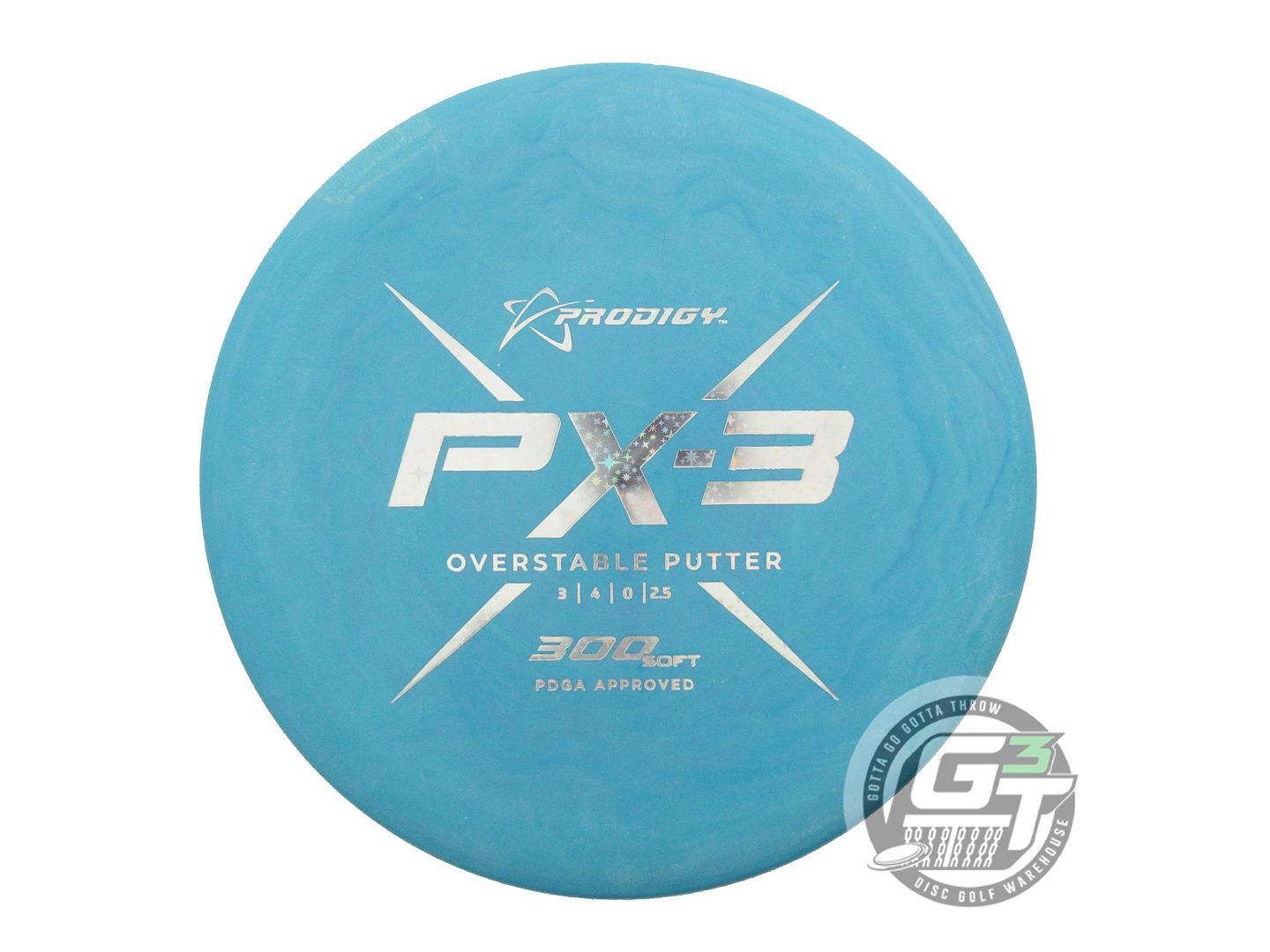 NEW Prodigy Discs 300 Soft PX3 172g Teal Silver Star Foil Putter Golf ...