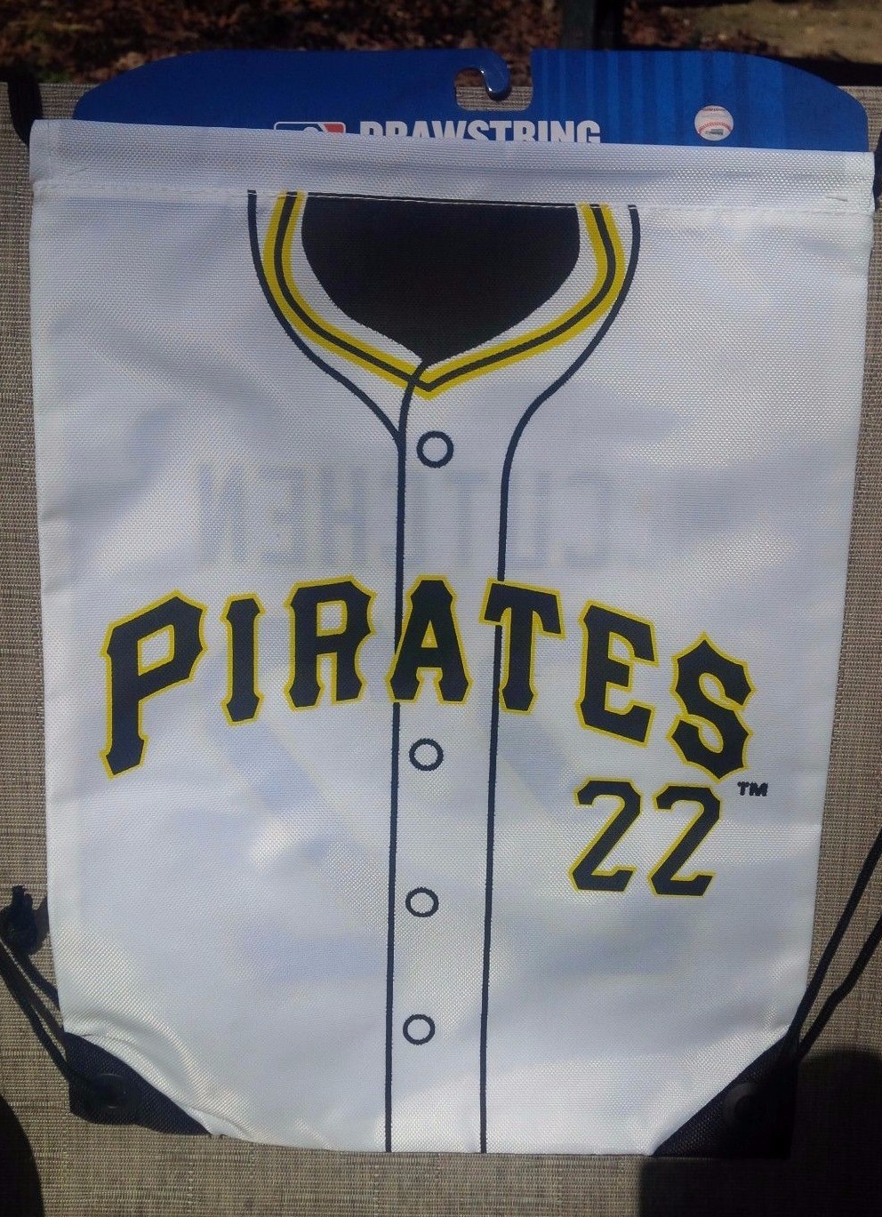 MLB PITTSBURGH PIRATES McCUTCHEN #22 DRAWSTRING BACKPACK LAUNDRY BAG ...